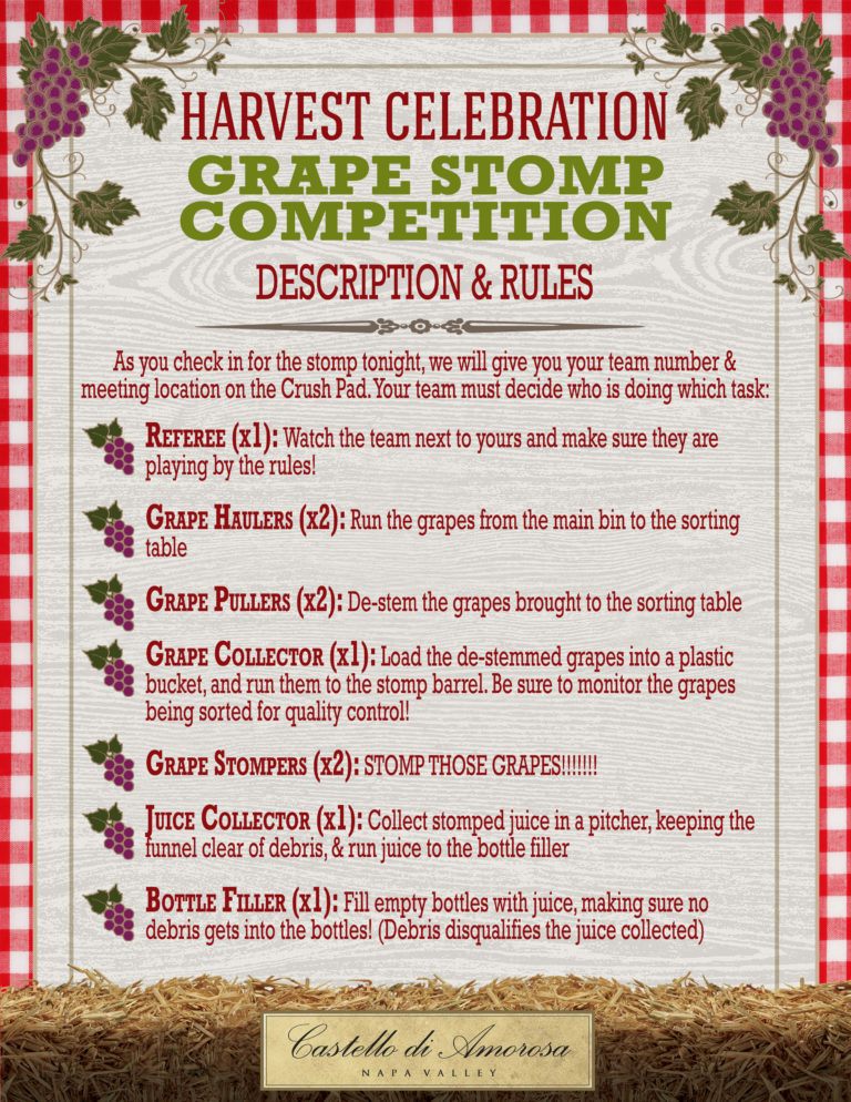 Harvest Celebration: Grape Stomp in Napa | Castello di Amorosa
